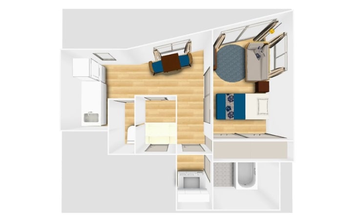 【1DKとは？】1LDKや1Kとの違いや一人暮らし・同棲を快適にするコツをレイアウト付きで解説 | a.flat 風が運ぶ、自然の贈りもの - 目黒通り・新宿・大阪梅田(グランフロント北館)