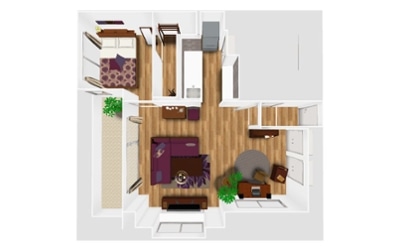 1LDKの家具配置は無料の3Dシミュレーションを利用しましょう～自分で作れる・作ってもらえるサービスもご紹介～ | a.flat 風が運ぶ、自然の贈りもの - 目黒通り・新宿・大阪梅田(グラン ...