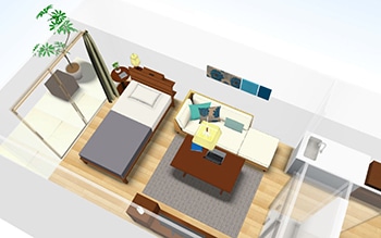 8畳1Kのおすすめレイアウトを解説！縦長や横長の長方形・正方形の8畳レイアウト実例&ポイント紹介 | a.flat その暮らしに、アジアの風を - 目黒通り・新宿・大阪梅田(グランフロント北館)