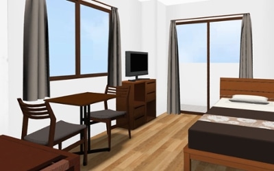 8畳1Kのおすすめレイアウトを解説！縦長や横長の長方形・正方形の8畳レイアウト実例&ポイント紹介 | a.flat その暮らしに、アジアの風を - 目黒通り・新宿・大阪梅田(グランフロント北館)